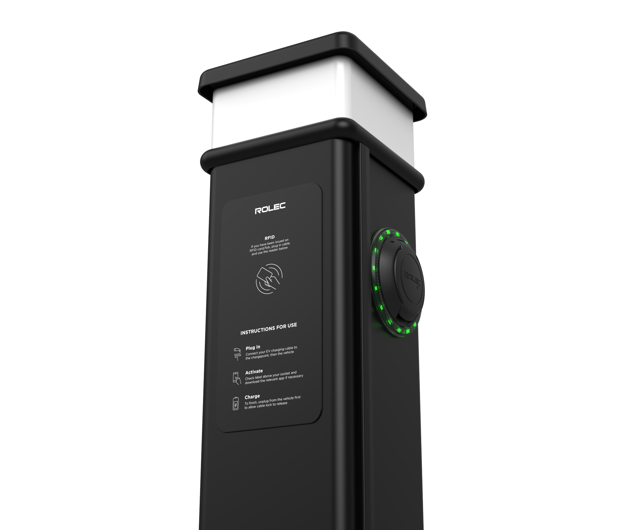 BasicCharge with RFID / Universal Side Sockets 7.4kW (Single Phase)