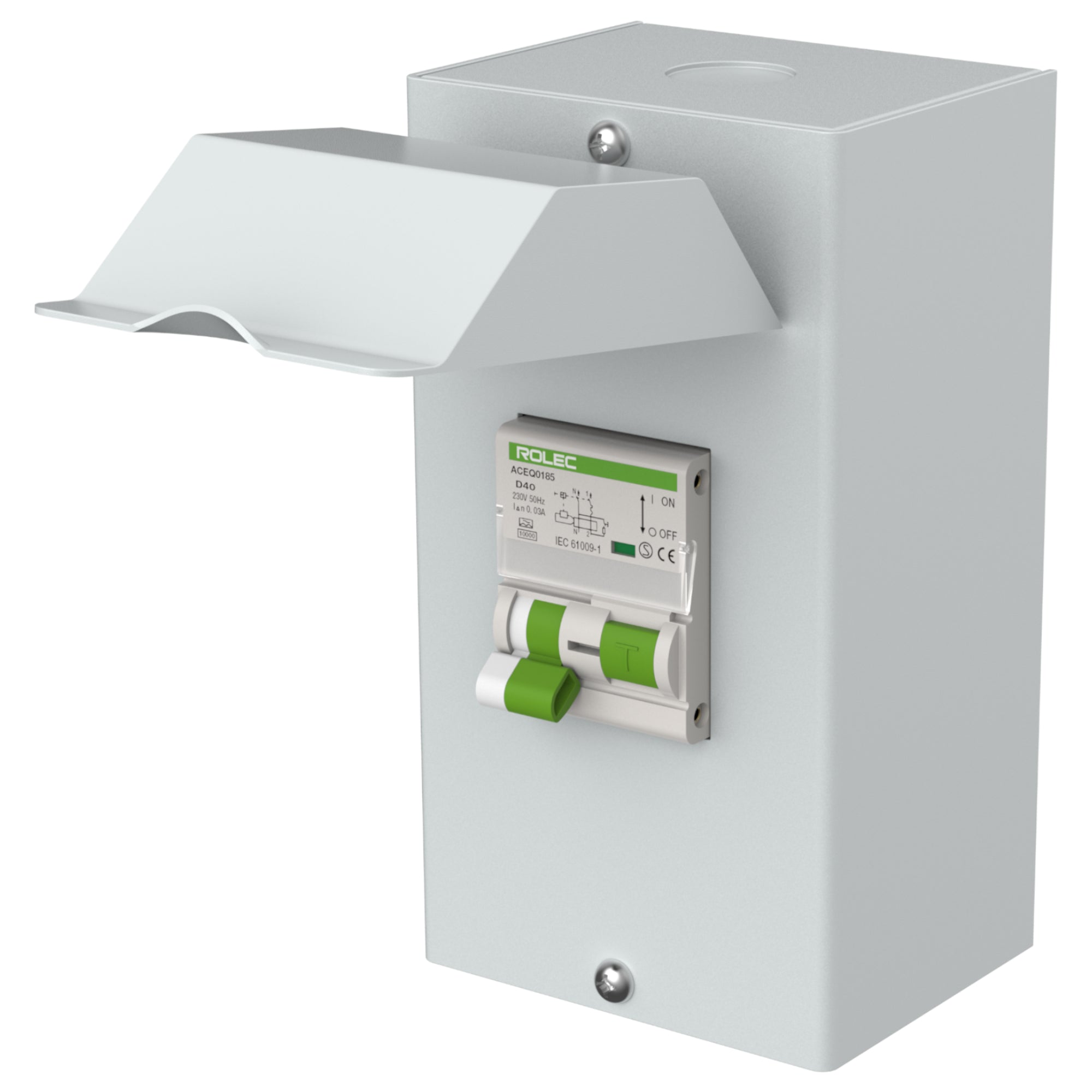 EV Switchgear - 40amp 30mA 1P+N 2Mod Type A - DC Sensitive (10KA) RCBO ...